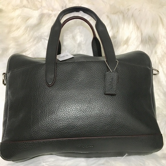 Coach | Bags | New Coach Hamilton Leather Briefcase Crossbody Bag ...
